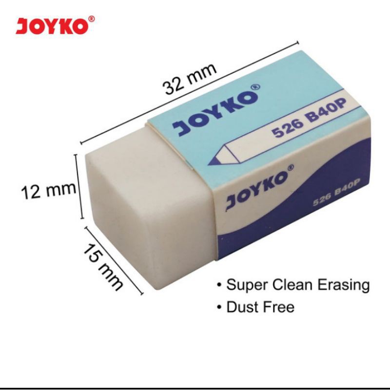 JOYKO SMALL PENCIL ERASER 526 B40P | Shopee Philippines
