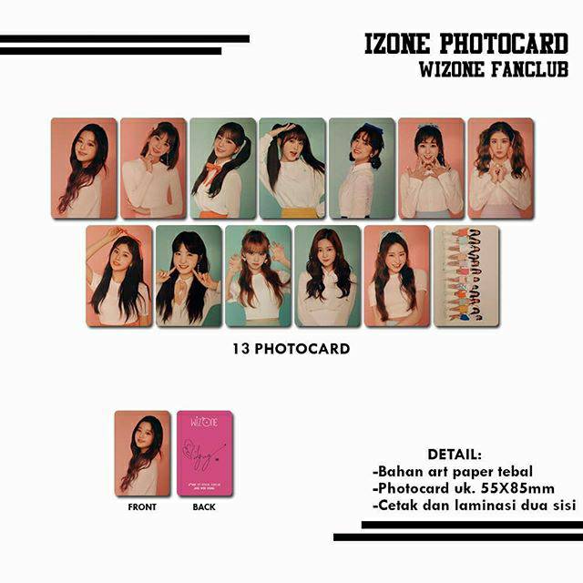 Izone WIZONE FANCLUB KIT PHOTOCARD | Shopee Philippines