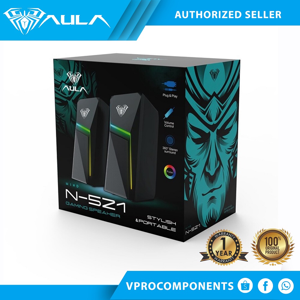 Aula Wind N-521 RGB 2.0 Desktop Gaming Speaker | Shopee Philippines