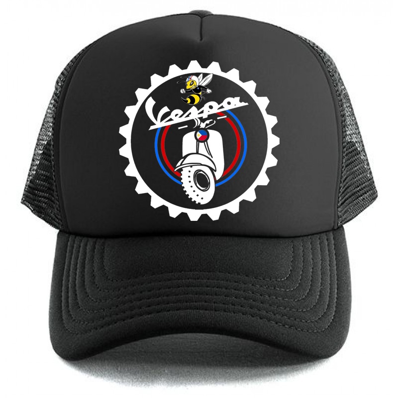 Vespa Motorcycle Motor Pilipinas Philippines Mesh Net Trucker Cap Hat ...