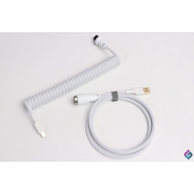 Triple White Premium Keyboard Coiled Cable | Shopee Philippines