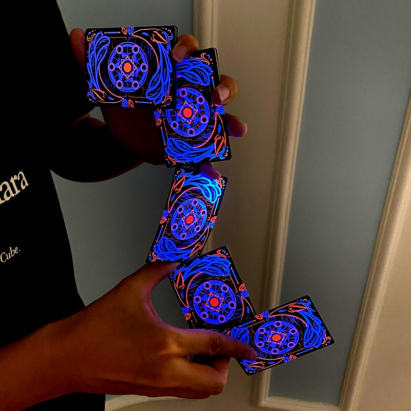 Iris UV Fluorescent Glowing Cardistry Playing Cards | Shopee Philippines