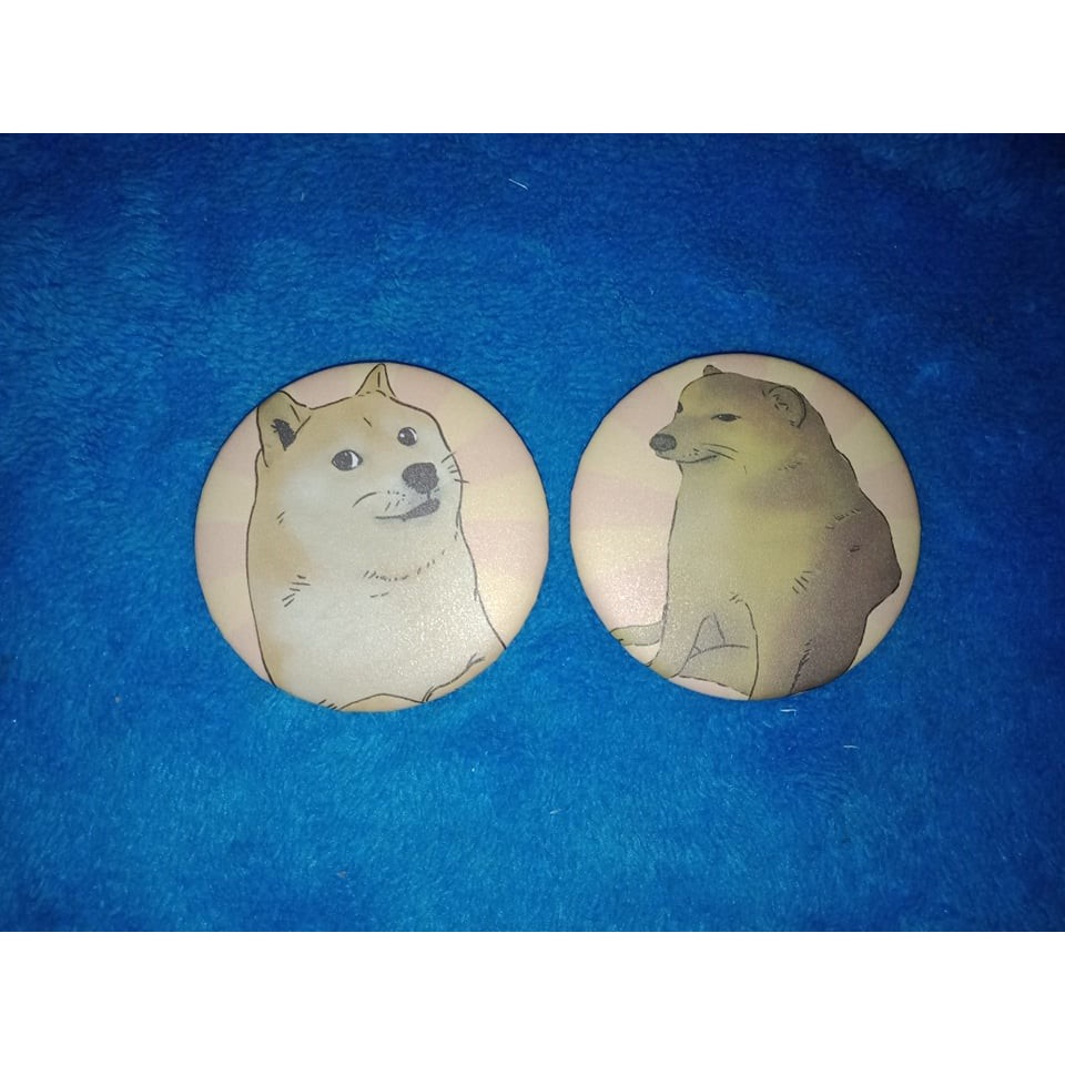 DOGE AND CHEEMS BUTTON PINS | Shopee Philippines