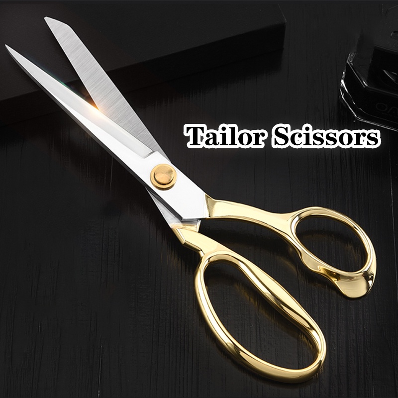 10.5inch Tailor Scissors Gold Needlework Cutting Scissors Adjustable ...