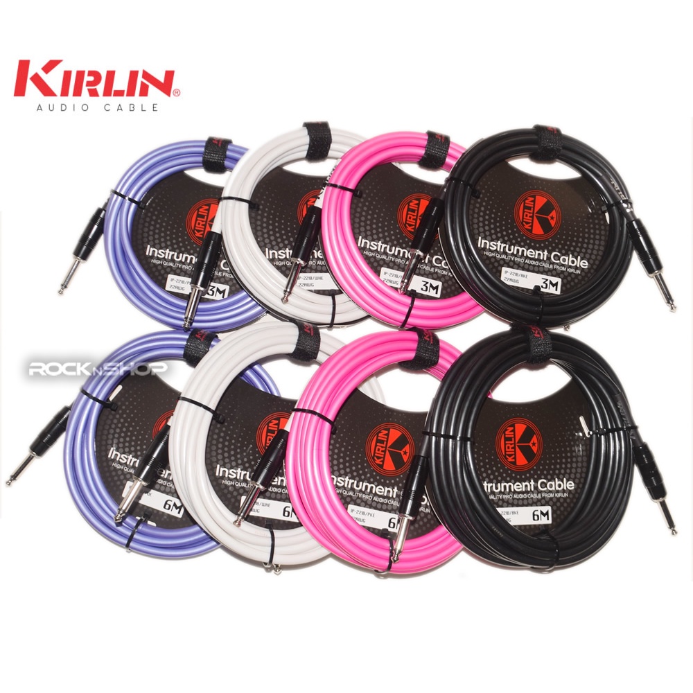 Kirlin IP-221B Premium Oxygen Free Copper with Braided Shielding Guitar ...