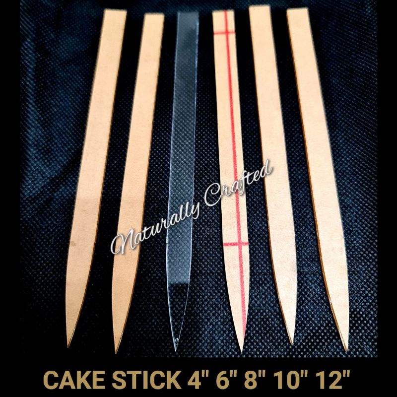 1 pc CLEAR ACRYLIC CAKE TOPPER STICK 6" 8" 10" 12" lasr cut plexi glass ...