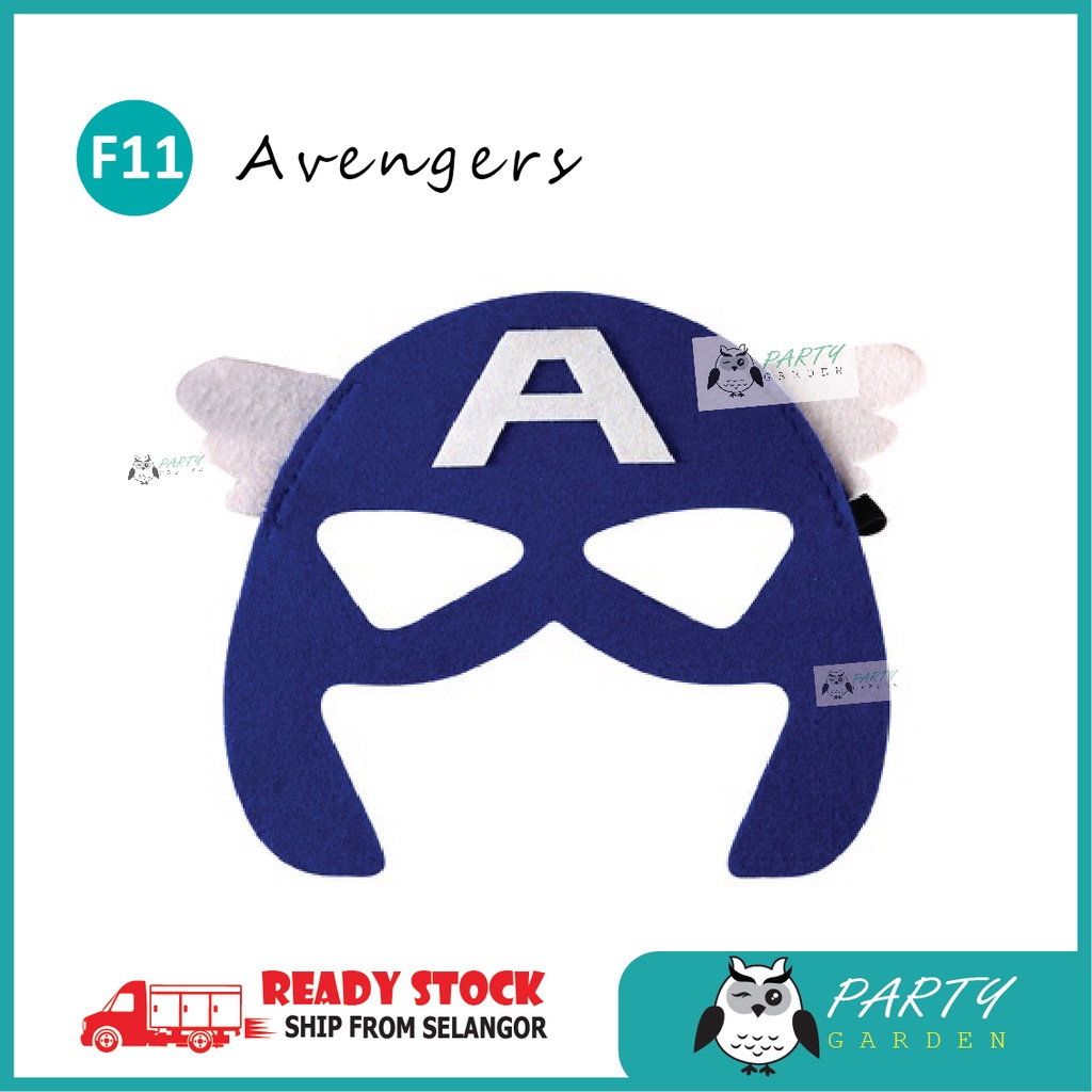 Superhero Eye Face Masks Kids Cosplay Superman Batman Hulk Wolverine ...