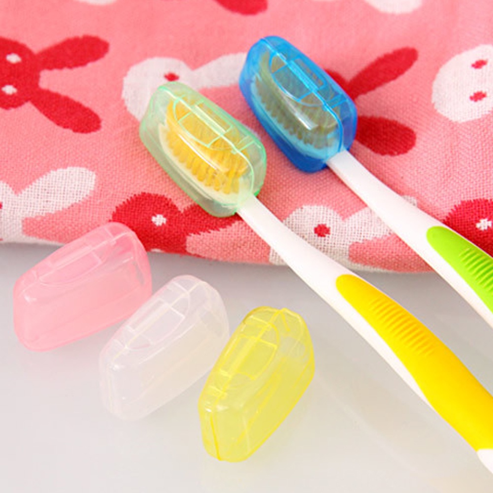 5 Pcs/Set Portable Toothbrush Head Cover Color Toothbrush Head Cleaner ...