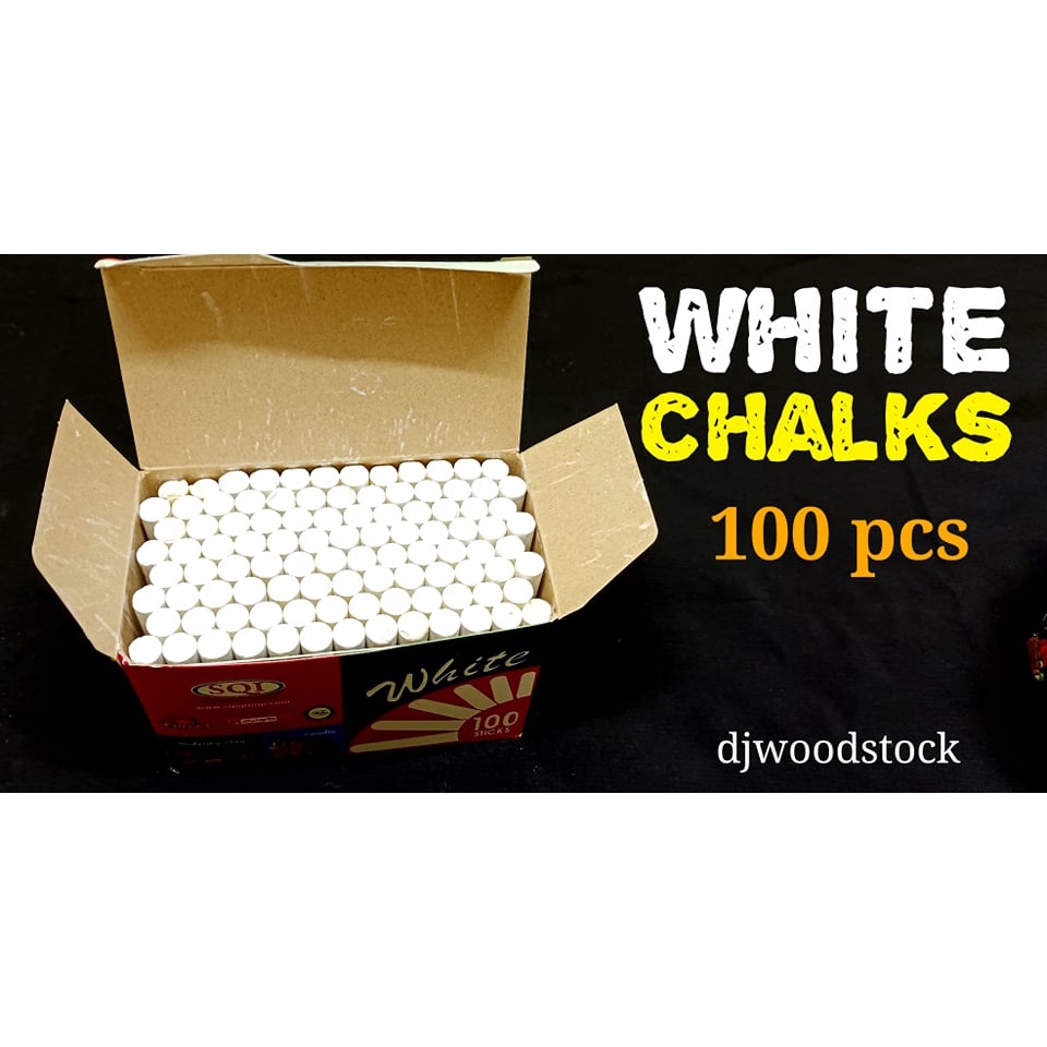 CHALK, WHITE CHALK 100 pcs per box | Shopee Philippines