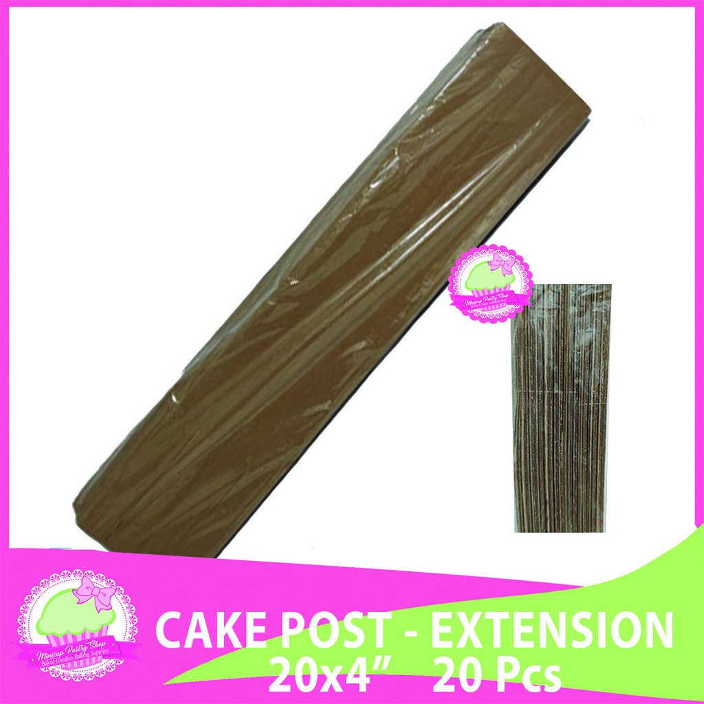 MPS | 20 Pcs Cake Post 20x4 - Corrugated Cake Post - Cake Box Extension ...
