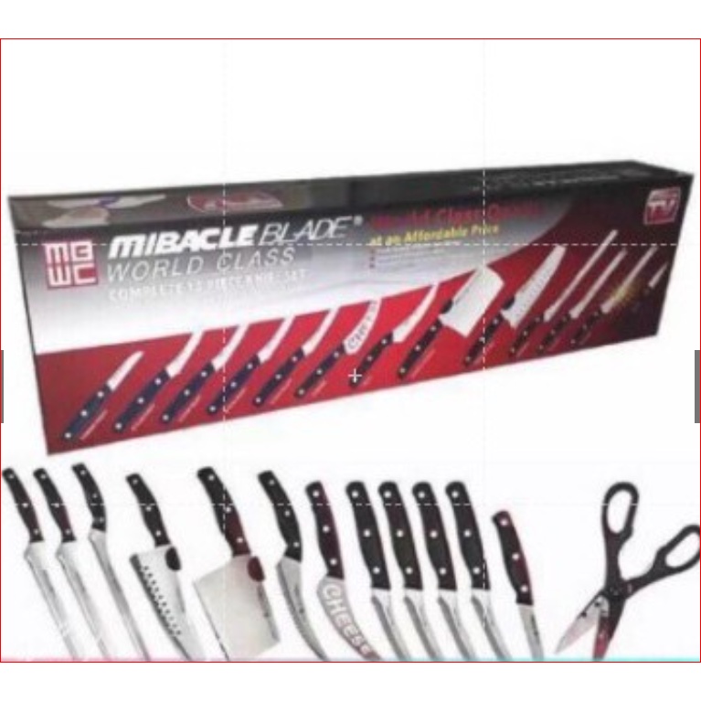 13pcs Knife Blade Set Miracle Blade | Shopee Philippines