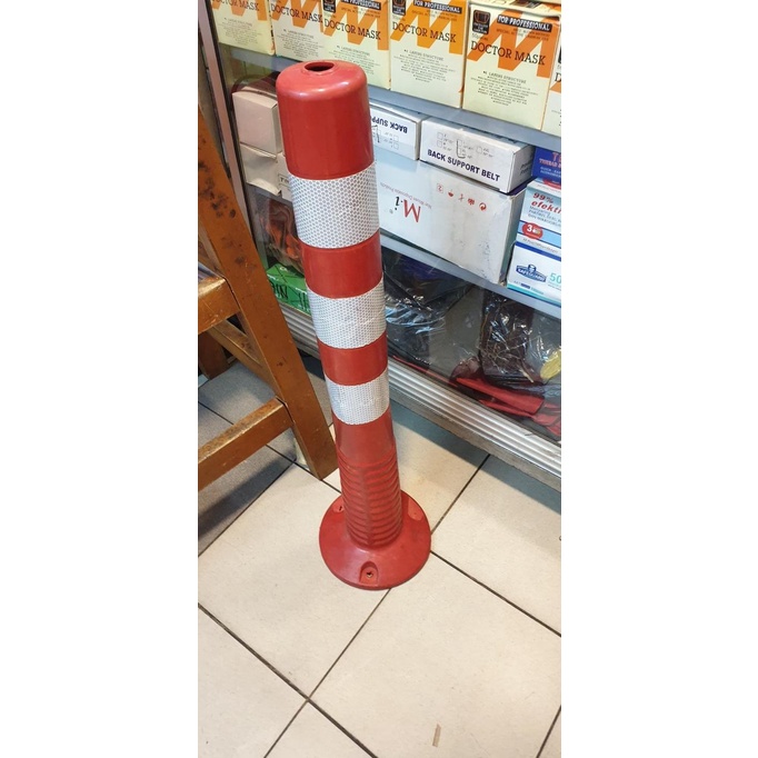 Flexible Rubber CONE STICK 80cm TRAFFIC CONE Best Road Barrier | Shopee ...