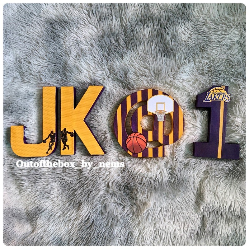 Basketball Themed Letter Standee | Shopee Philippines