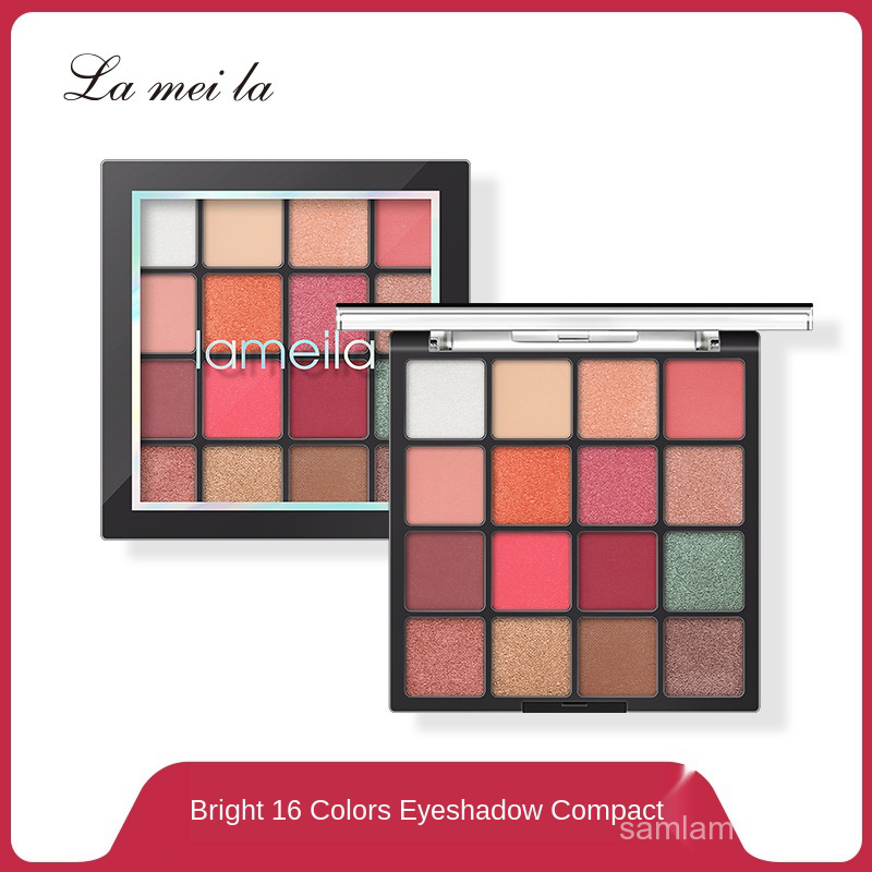 LAMEILA 16 Color Eyeshadow Palette eyes makeup palet eyeshadow colorful ...