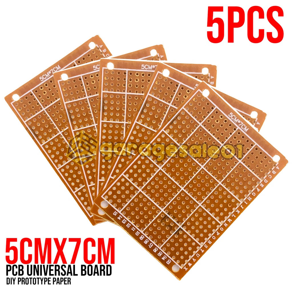 ⚡5PCS PCB 5x7 PCB 5cm 7cm DIY Prototype Paper PCB Universal Board⚡ ...