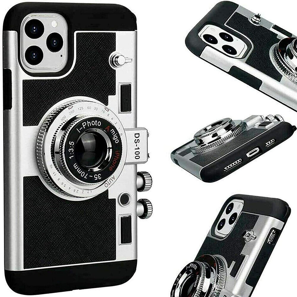 Unique Camera Shape Phone Case For iphone 13 Pro MAX 11 Pro Max XS MAX ...