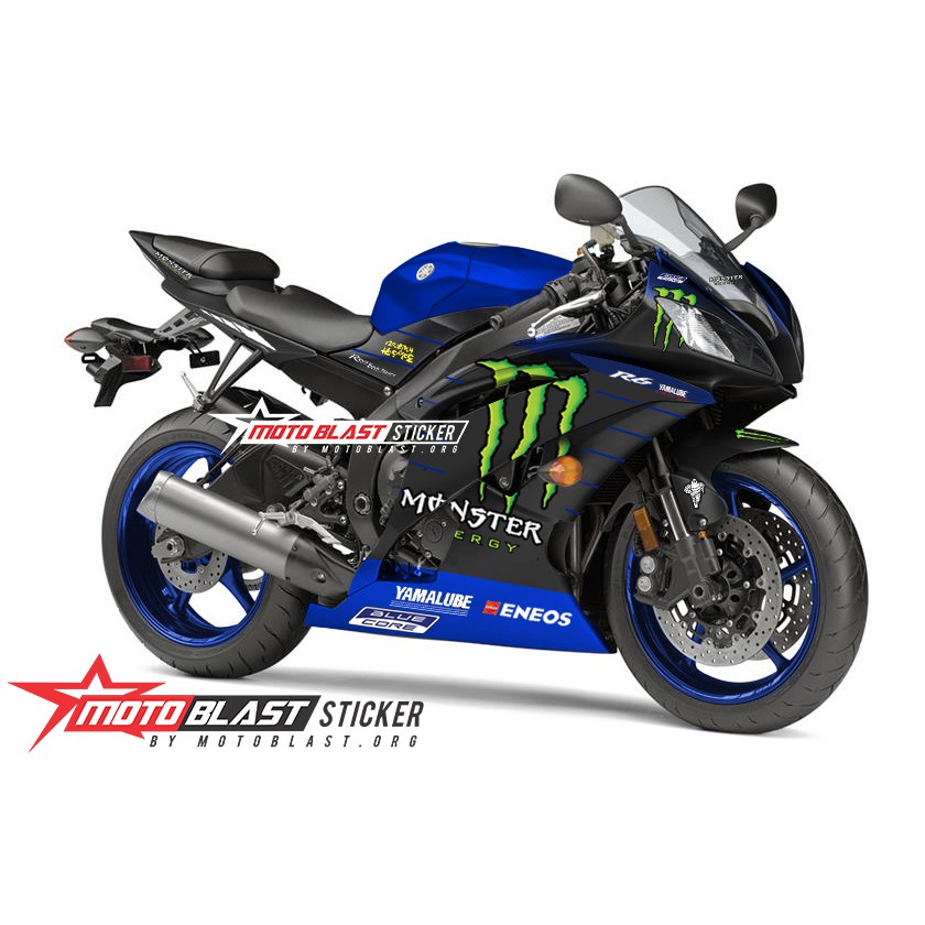 Decal Sticker Yamaha R6 Monster energy GP Fullbody motoblast | Shopee ...