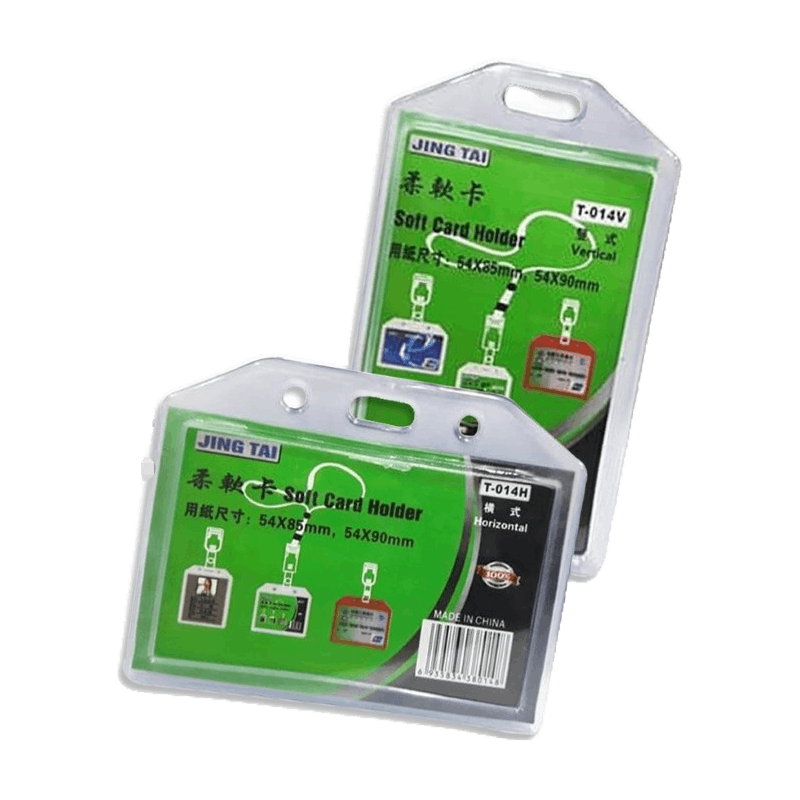 (5-10pcs) JINGTAI Double-Sided Jelly ID Case / ID Holder / ID Protector ...