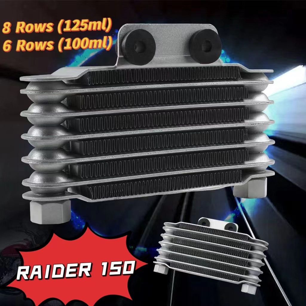 6 & 8 Rows Motorcycle Engine Oil Cooler Radiator RAIDER 150 Oil Cooler ...