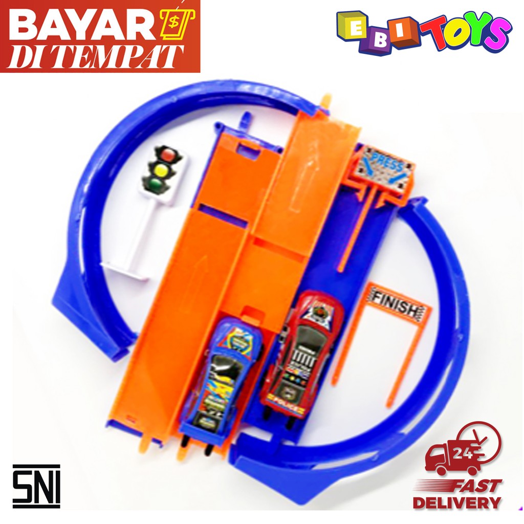 Racing Track Toy Set Boys' Toy Car With Track Rail Track | Shopee ...