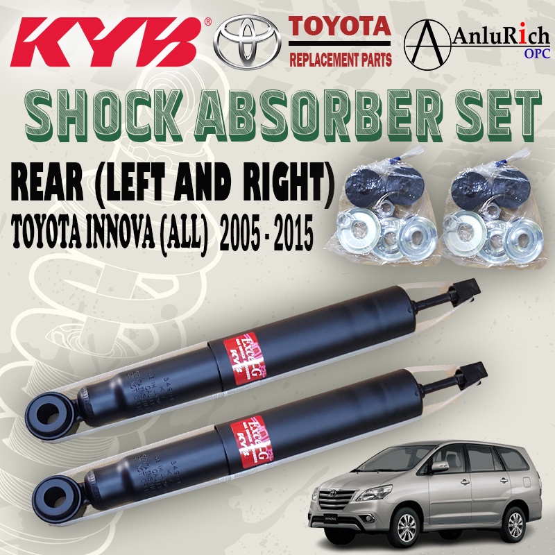 KYB REAR SHOCK ABSORBER for Toyota Innova (All) 2005-2015 LEFT and ...
