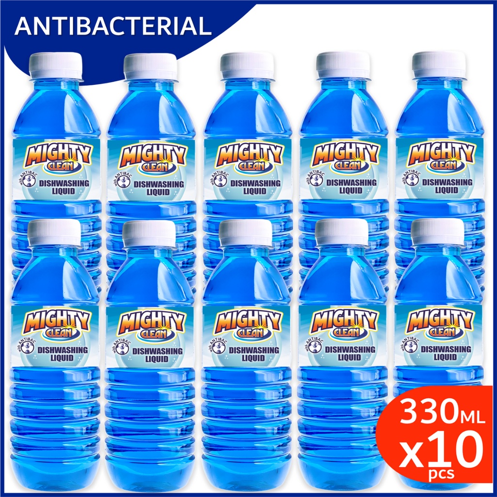 Mighty Clean Dishwashing Liquid Antibacterial - DWL Blue - 330ML BUNDLE ...