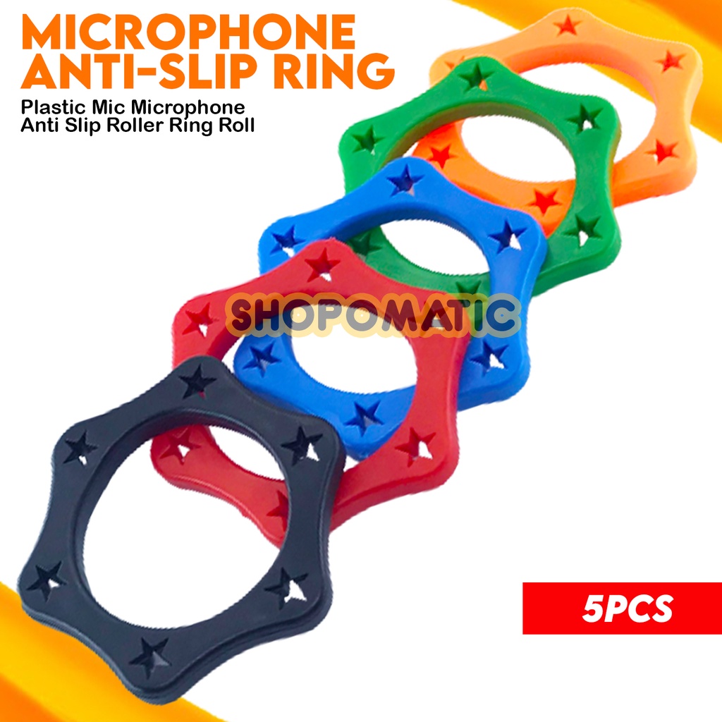 🟧 5PCS Plastic Mic Microphone Anti Slip Roller Ring Roll 🟧 | Shopee ...