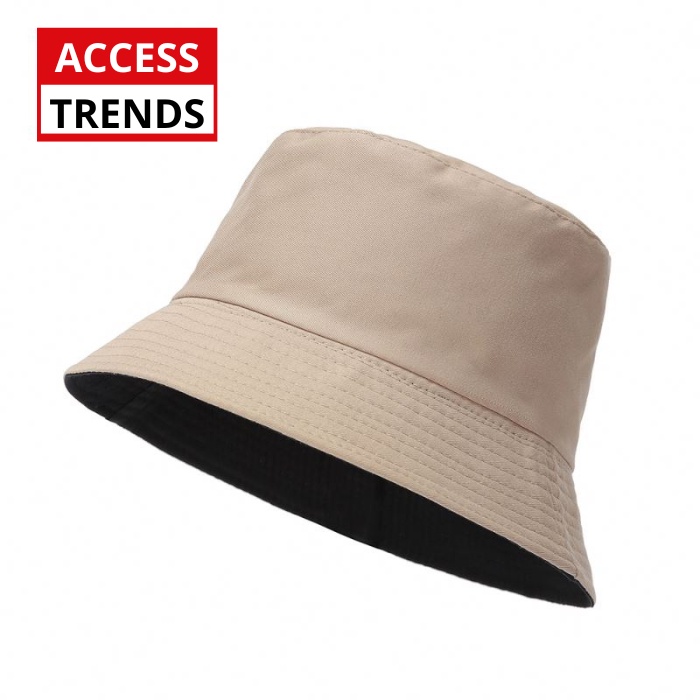 ATRENDS Plain Reversible Bucket Hat for Men Women | Not Waterproof ...