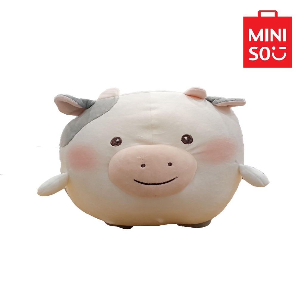 Miniso Round Cow Plush toy | Shopee Philippines