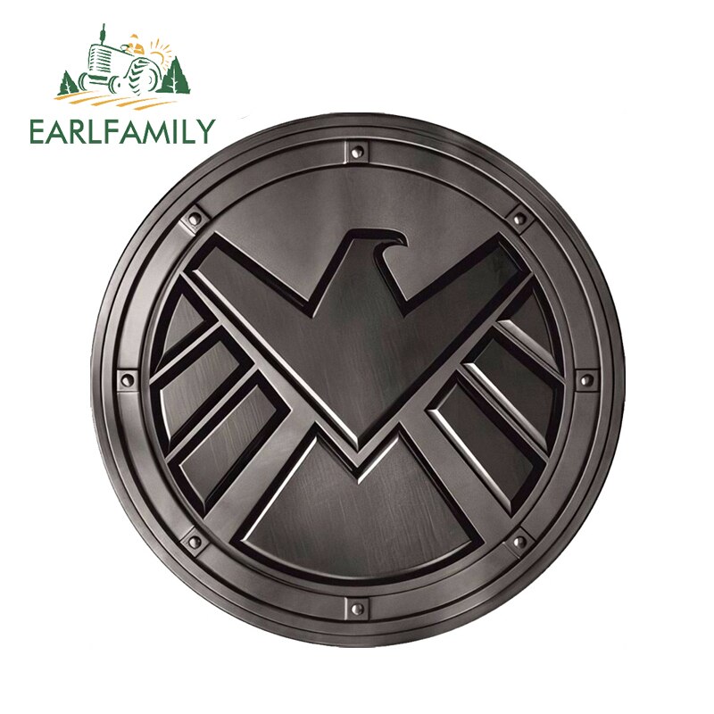 EARLFAMILY 13cm x 13cm 3D Car Stickers SHIELD Logo Super Hero Marvel ...