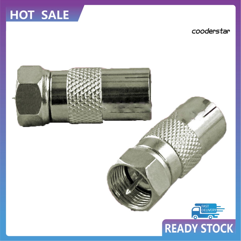 【XFDZ】 Coax Aerial RF Female Socket to F Type Screw Male Plug Adaptor ...