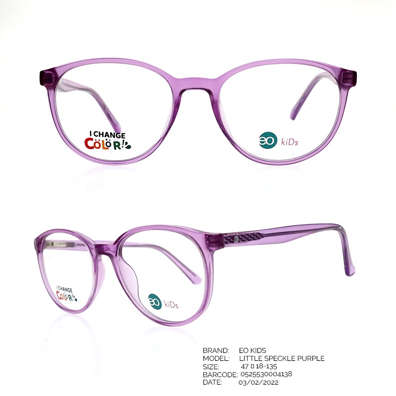 EO Kids Little Speckle Frame with Free Multicoated Lens / Non-graded ...