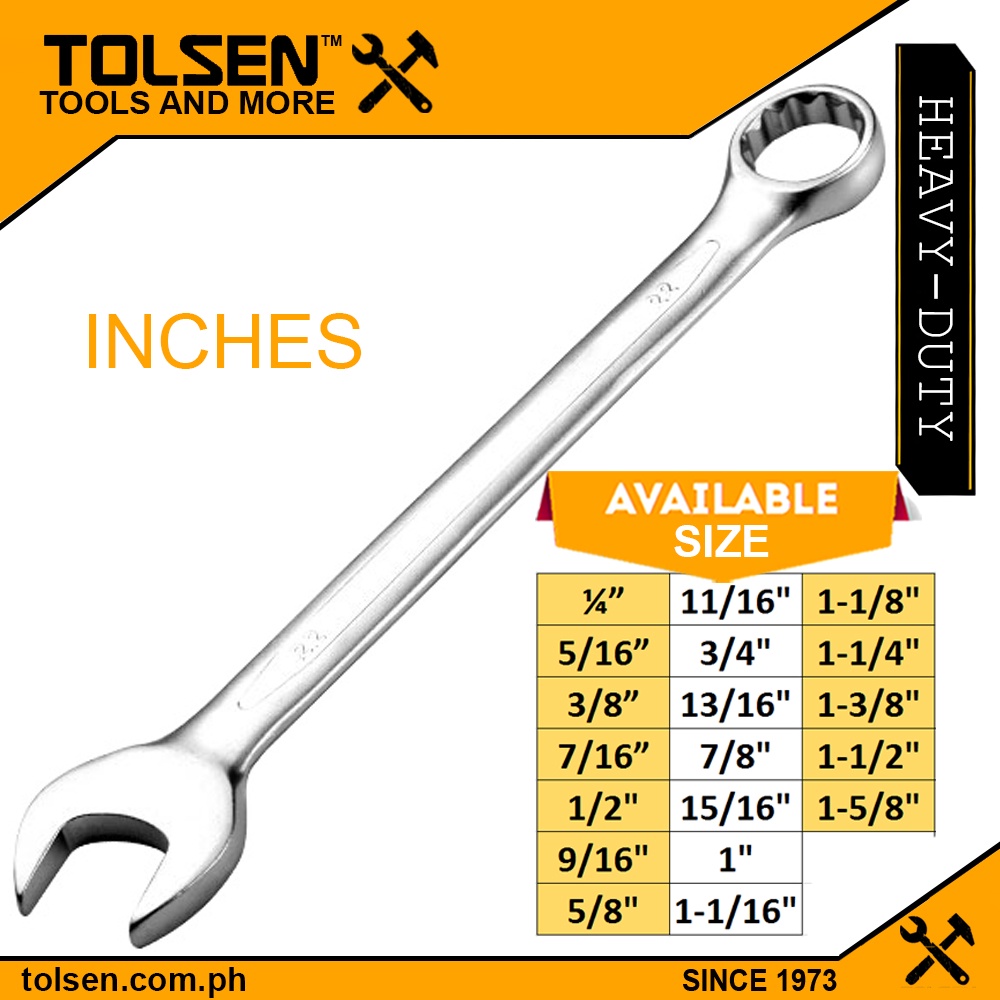 Tolsen Heavy Duty Combination Spanner Wrench [ONLINE EXCLUSIVE ...