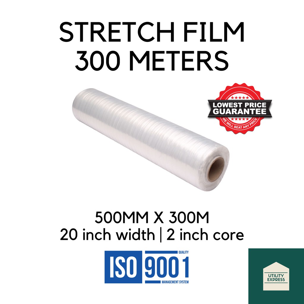 Stretch Film Jack Wrap 50m 300m 500m x 500mm [20 inches width] Cling ...