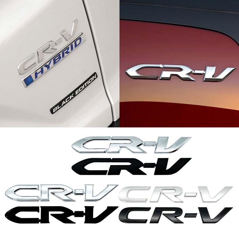 3D ABS CRV CR-V Logo Car Fender Emblem Sticker Rear Trunk Badge Decal ...