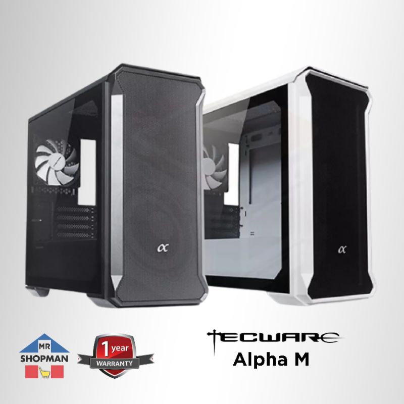 Tecware Alpha M Black White Desktop Computer PC Case | Shopee Philippines