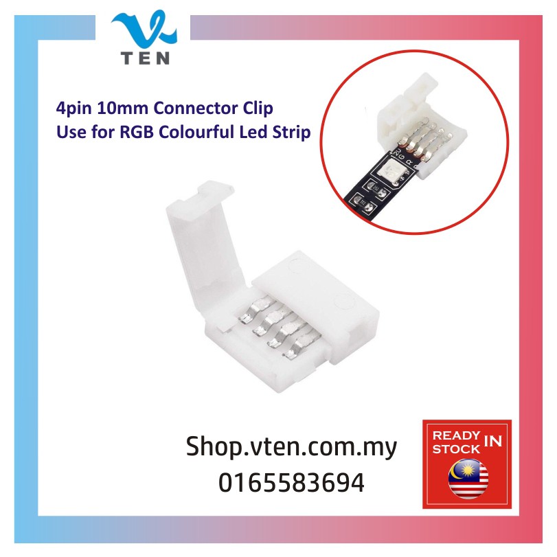 4 Pin 10mm With Clip L Shape T Shape X Shape + Shape Solerless ... 4 Pin 10mm With Clip L Shape T Shape X Shape + Shape Solerless ...