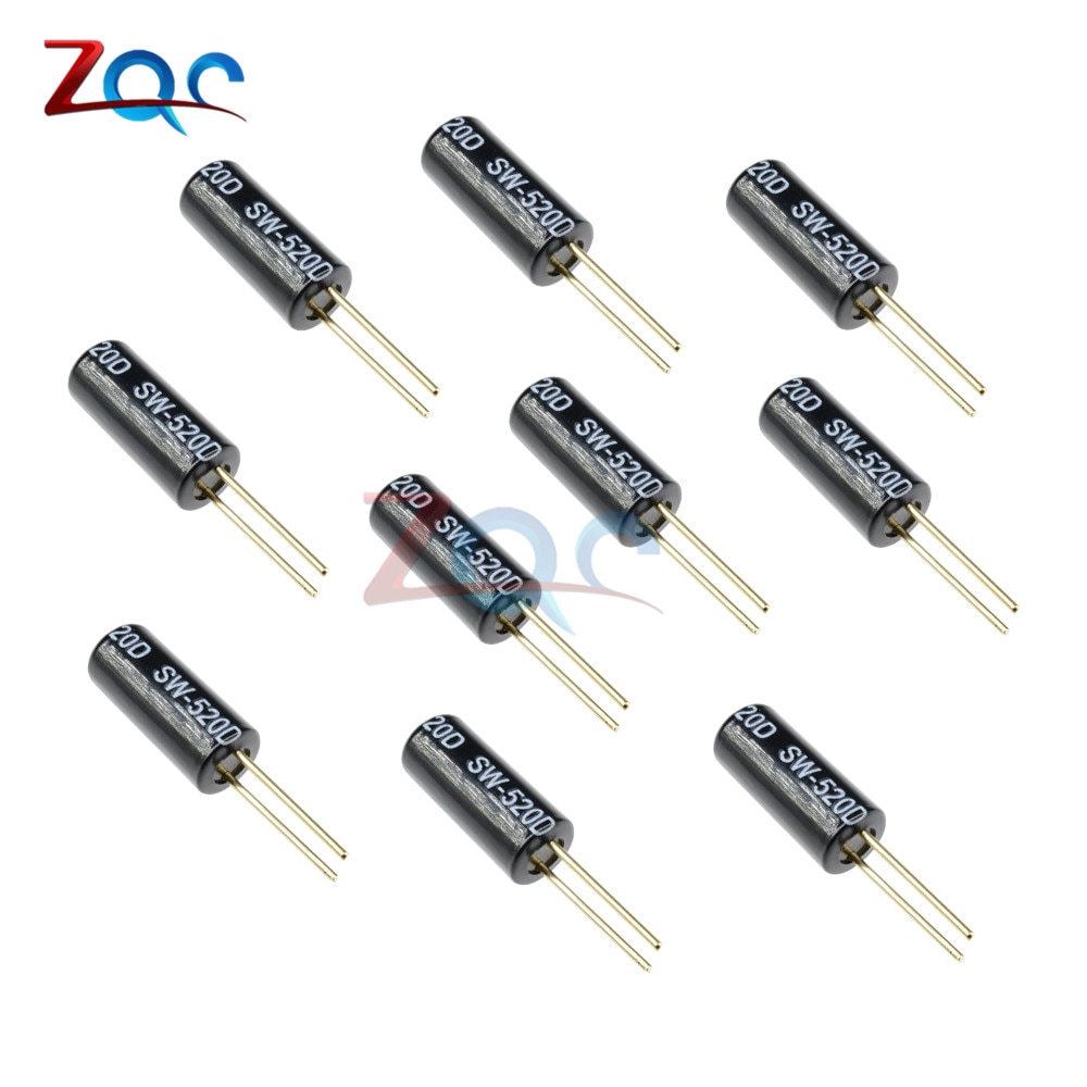 10pcs SW-520D Highly Sensitive SW-520D Metal Ball Angle Tilt Shaking ...