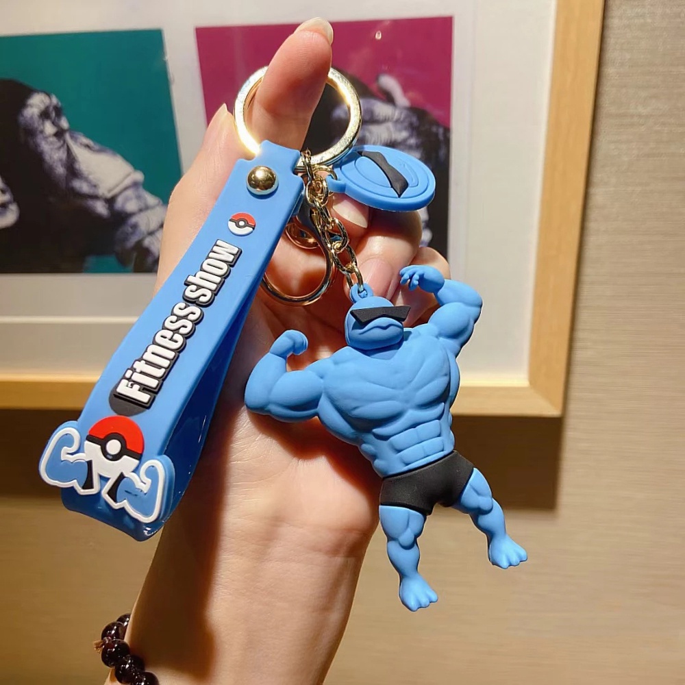 Pokemon Anime Pikachu Charmander Psyduck Squirtle Bulbasaur Muscle Man ...