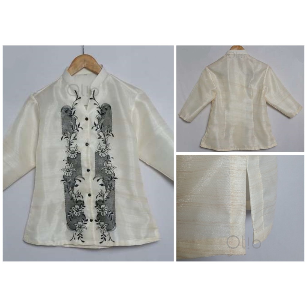 Modern Filipiniana Classic Barong - inspired Blouse and / or Skirt ...
