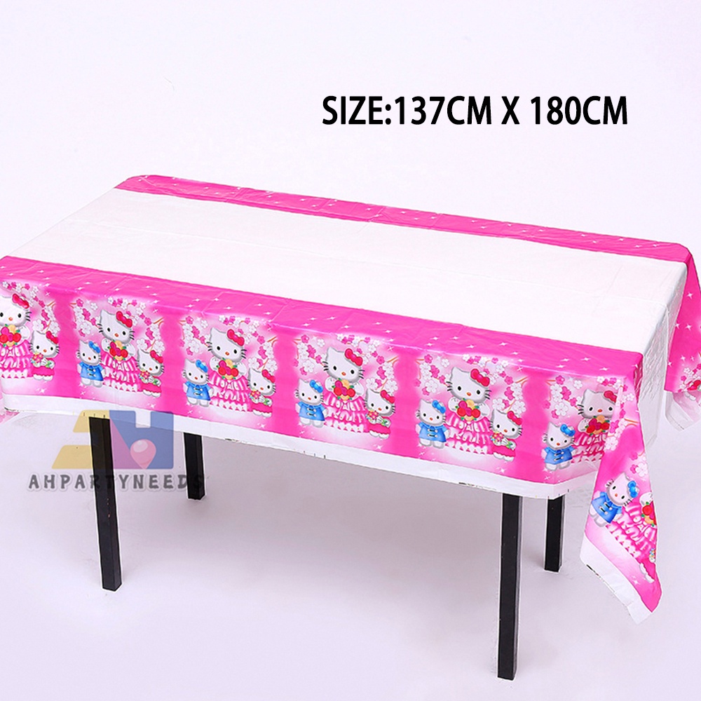 Hello Kitty Theme Birthday Decoration Balloon Backdrops Kid's Happy ...