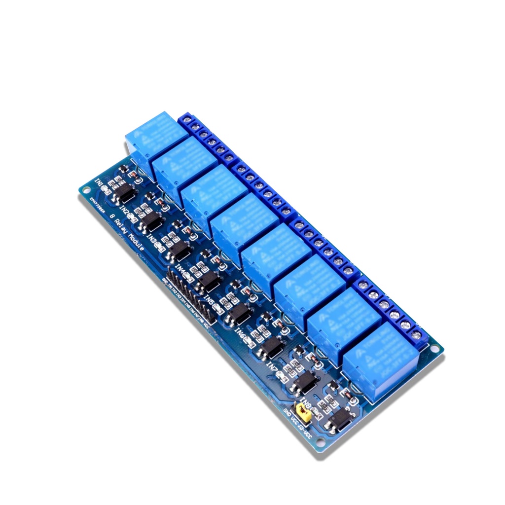 BoonTech 24VDC 8-Way 24VDC Relay Module with Optocoupler Isolation Low ...