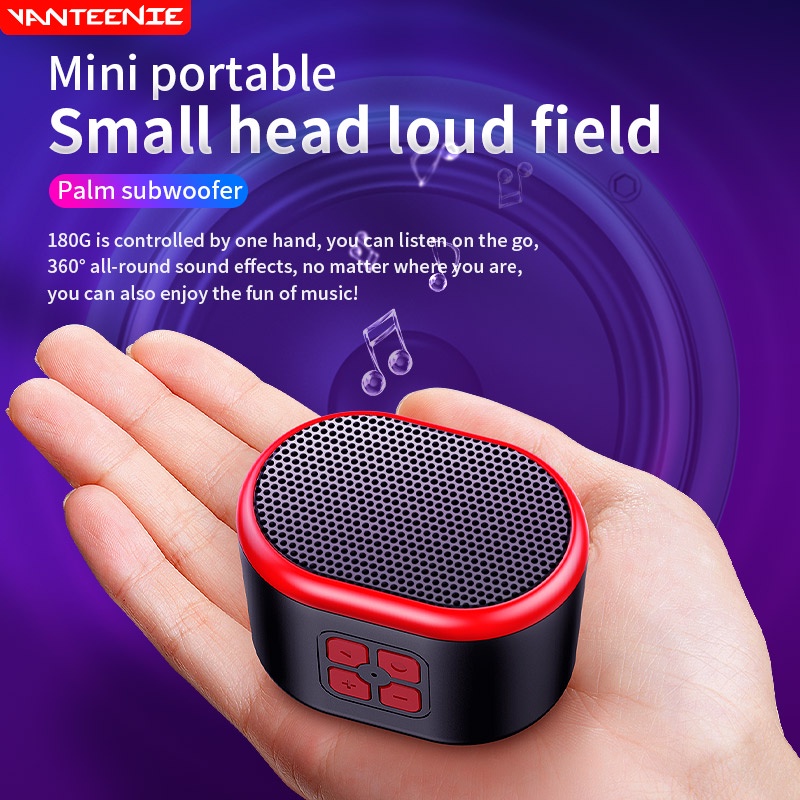 【VANTEENIE】Mini wireless bluetooth speaker 8d stereo with super bass ...