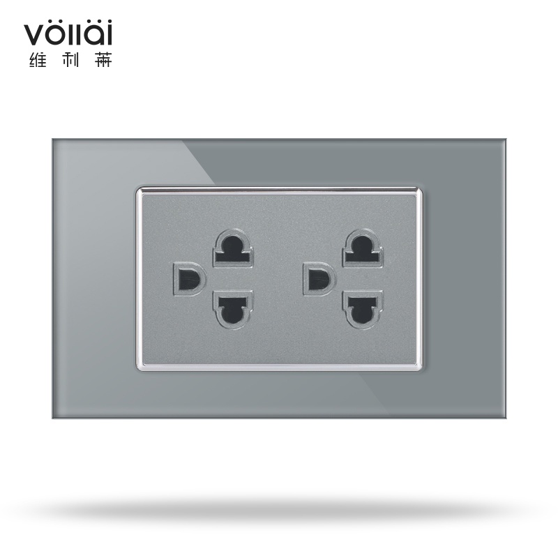 Vollai 15amp outlet socket for wall 2 Gang Universal Multiple ...