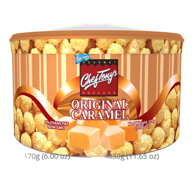 Chef Tony's Original Caramel Popcorn 100g/ 170g/330g | Shopee Philippines