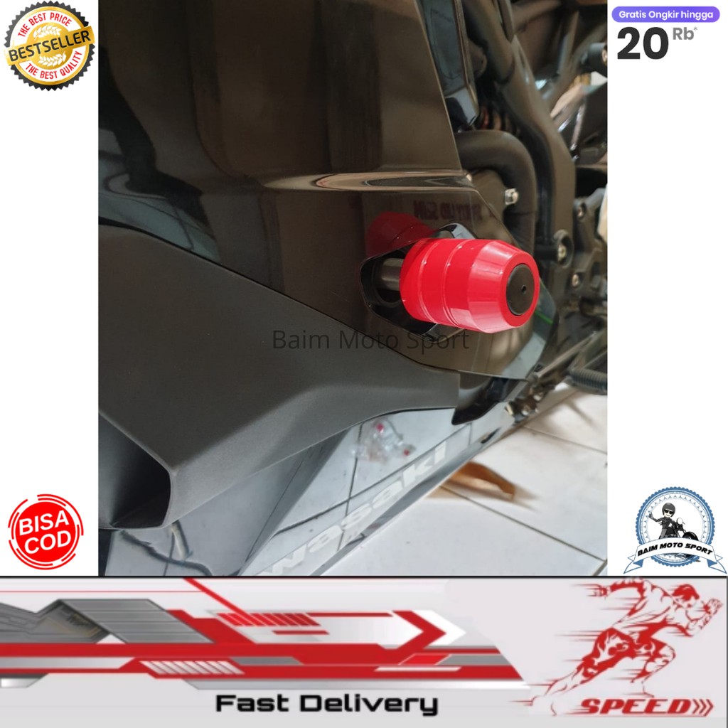 Frame Slider Ninja 250cc ZX25R Duralium CNC Body Fairing Guard ZX25R ...