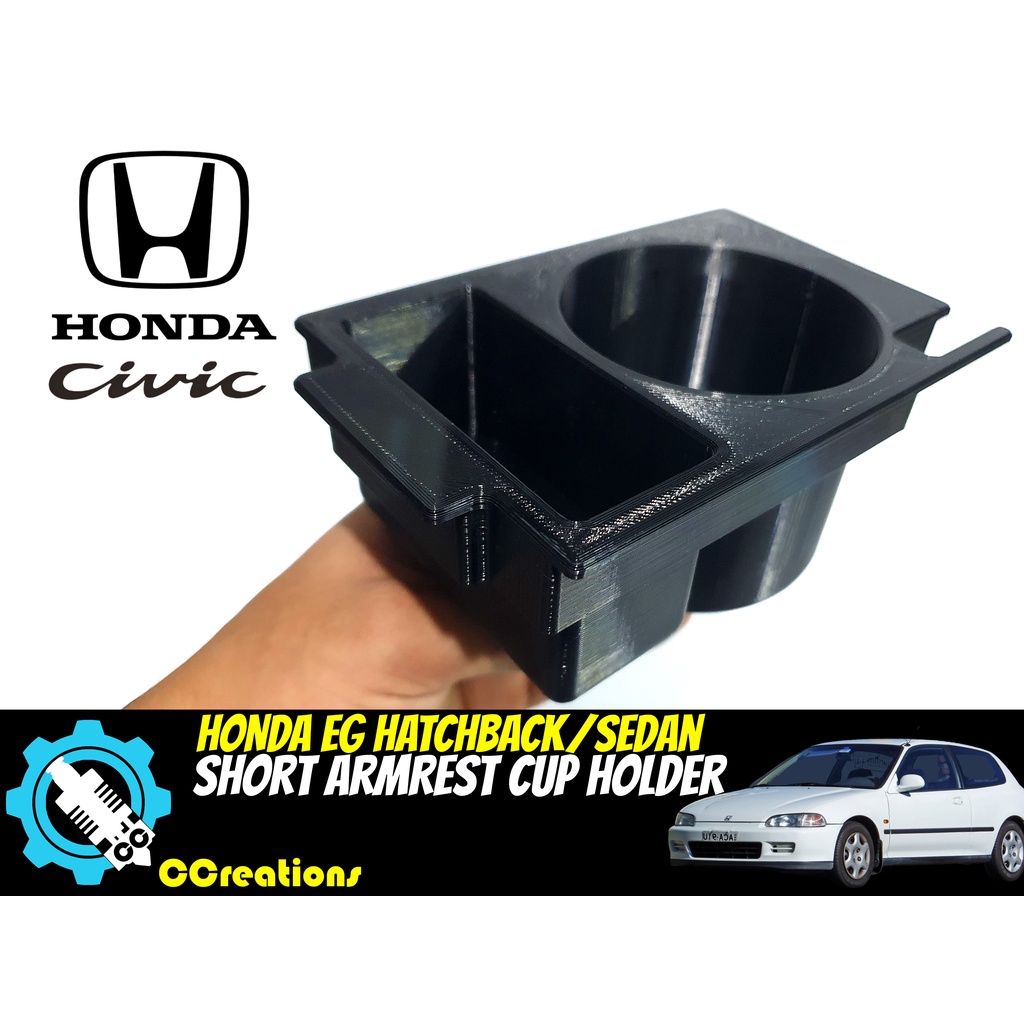 Honda Civic EG Hatchback / Sedan Short Arm Rest Cup Holder 92-95 model ...