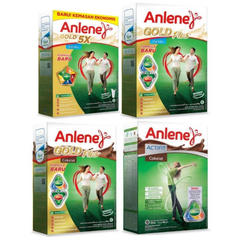 Anlene Actifit Gold Milk Powder plus Chocolate Vanilla economical box ...