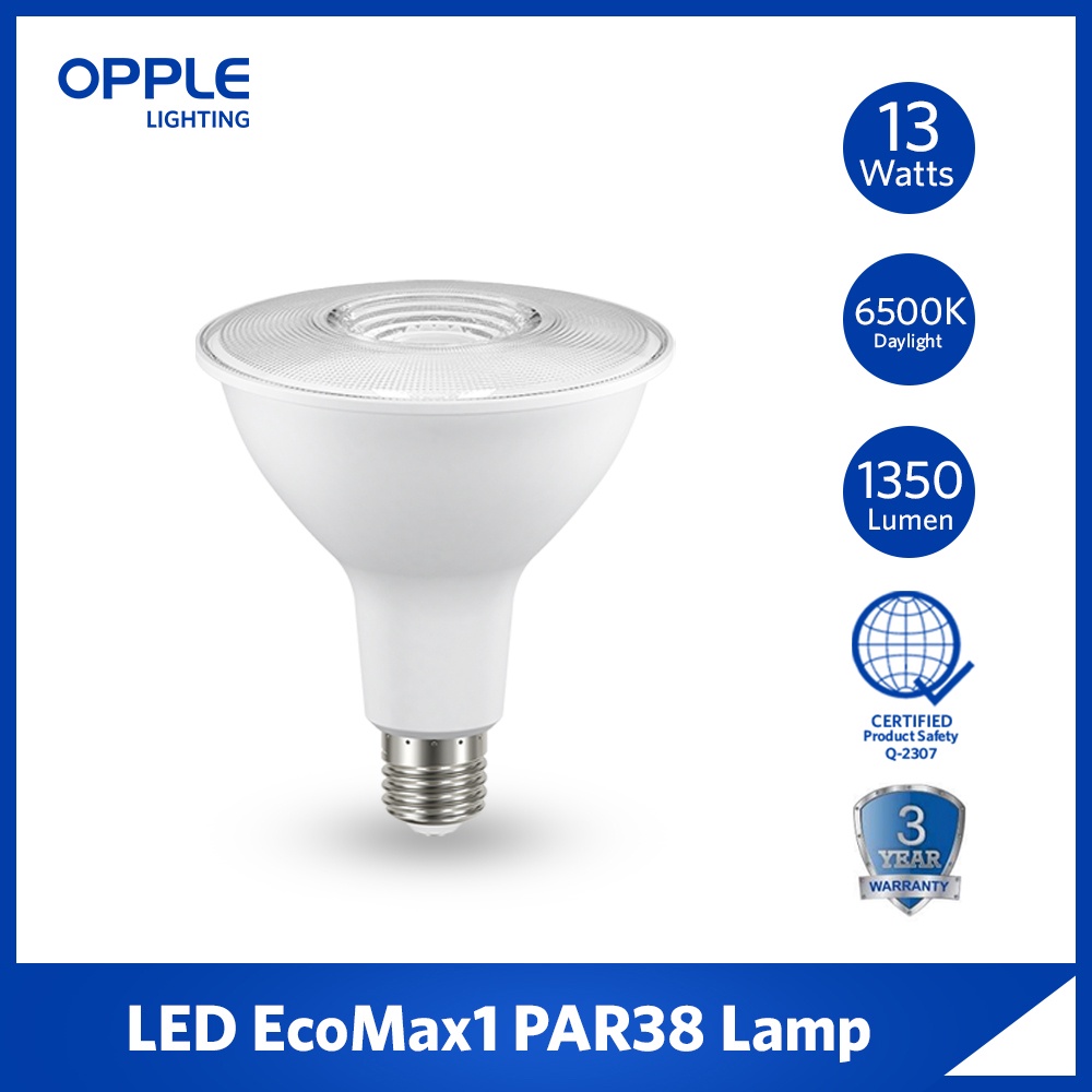 Opple LED bulb E27 EcoMax Par30 / Par38 Lamp - 9 Watts / 13 watts Cool ...