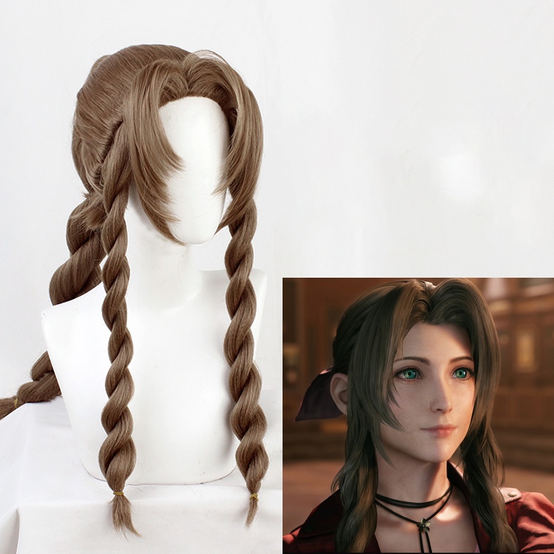 Final Fantasy Vii Cosplay Ff7 Aerith Gainsborough Wigs Cosplay Heat